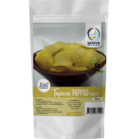 Garlic Pappad 150g Sathva Singapore