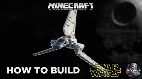 Imperial Lambda Class Shuttle Minecraft Star Wars Tutorial Youtube