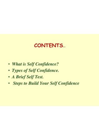 Self Confidence 1 Pdf