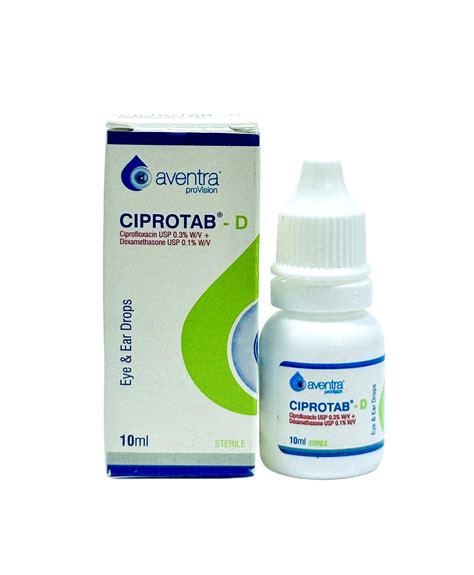 Ciprotab D Eye And Ear Drop Cipro And Dexa X10ml Medecify