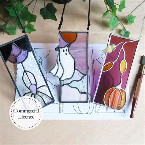 Halloween Stained Glass Suncatcher Pattern Pdf And Png Digital Download