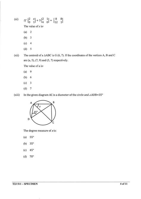 Icse Class 10 Mathematics Sample Paper Indcareer Schools