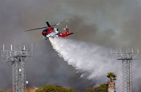 Crews Douse Brush Fire At Mcas Miramar