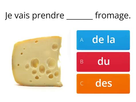 Test Les Aliments Et Les Articles Partitifs A1 2 Quiz