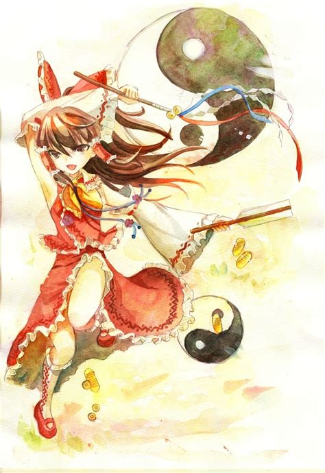Safebooru Arm Up Armpits Asch Ascot Bow Detached Sleeves Gohei Hair