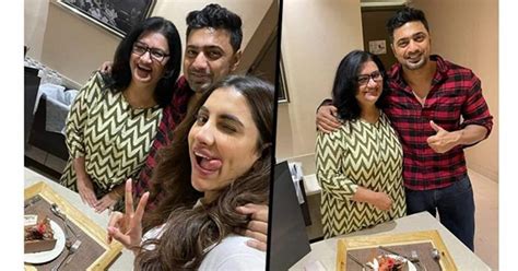Bengali Actor Dev Joins Rukmini To Celebrate Her Mothers Birthday In