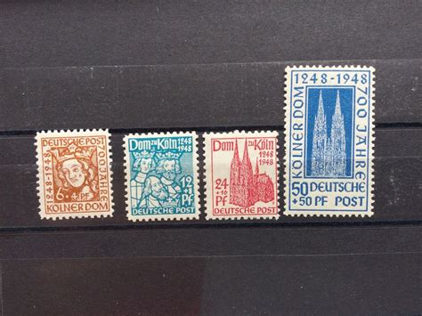 Deutsche Post Bizone 1948 Kölner Dom Serie Postfrisch Neu Gemäss Beschreibung In
