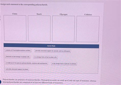 Solved Assign Each Statement To The Corresponding Chegg