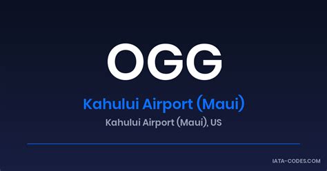 Kahului Airport Maui Ogg Airport Info Live Radar And Metar