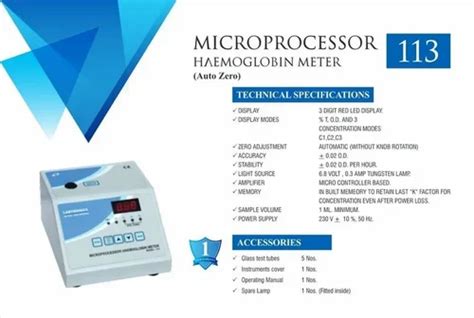 Automatic Digital Hemoglobin Meter Microprocessor Based At ₹ 4900piece