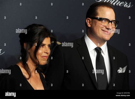 New York Usa 25th Apr 2018 Brendan Fraser With Accompanist At The Brooks Brothers