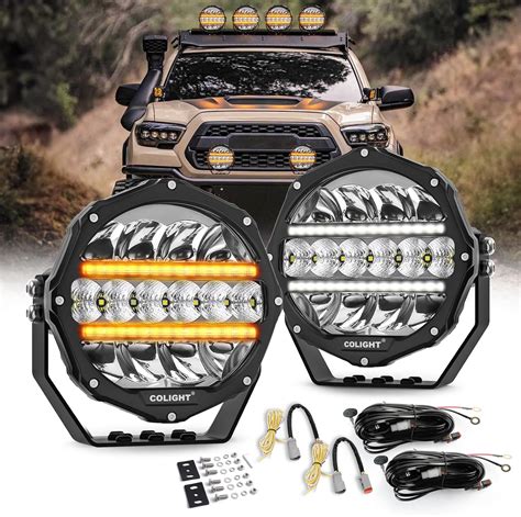 Co Light 7 Inch Round Led Offroad Lights With Drl 180w
