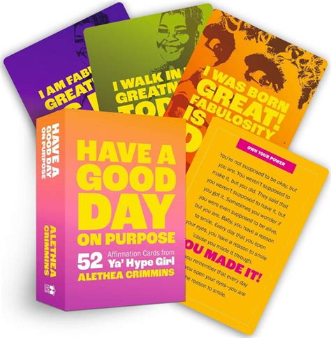 Have A Good Day On Purpose 52 Affirmation Cards From Ya Hype Girl