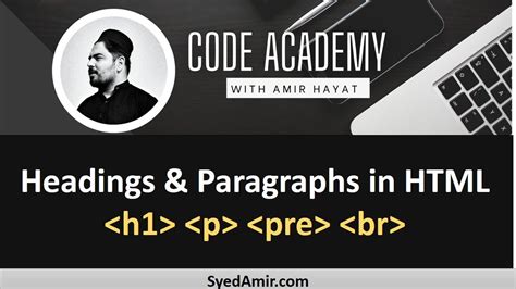 paragraphs and headings 03 html5 tutorial in hindi urdu code academy youtube