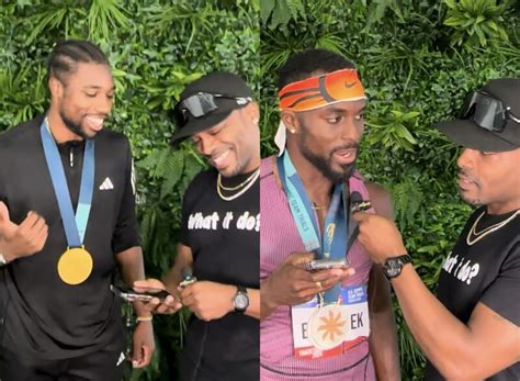 Lawrence Jackson Jr On Linkedin Chopping It Up W Noah Lyles And