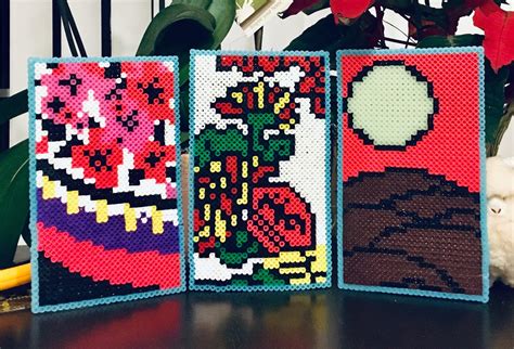 Hanafuda Cherry Blossom And Moon Viewing R Beadsprites