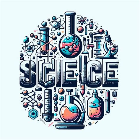 Premium Vector Science Word Concept Vector Illustration With
