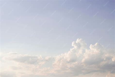 Premium Photo Horizontal Image With Blue Sky And Evening Clouds