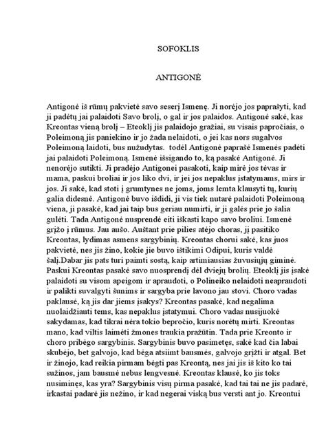 Sofoklis Antigonė Pdf