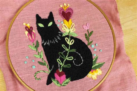 Cat Embroidery Designs Design Talk