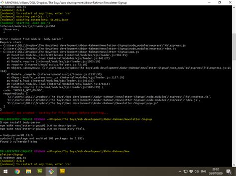 My Git Bash Crash Issue Expressjs Express GitHub