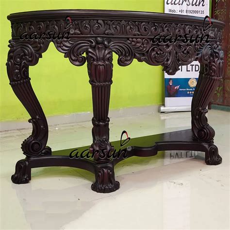 Vintage Style Console Table Classic Style Wooden Aarsun