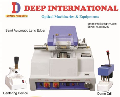 Semi Automatic Lens Edger Machine