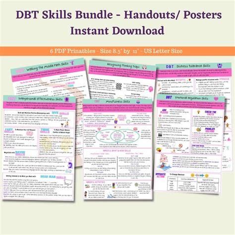 Dbt Skills Cheat Sheet Bundle Etsy