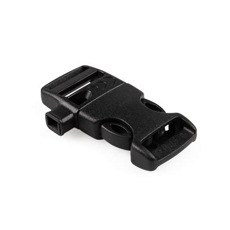 58 Inch Whistle Buckle Black Paracord Planet
