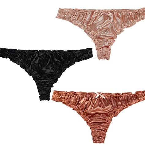 Satin Thong Saver Panty 3 Pack Glamour Boutique