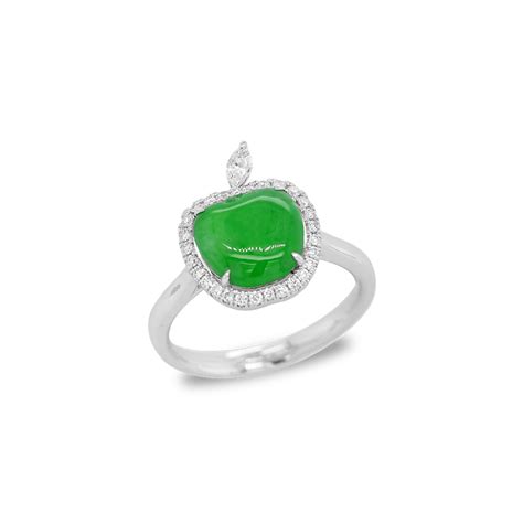 Serene Orchard Jadeite Ring On Cheong Jewellery