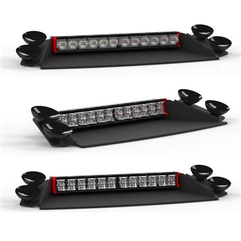 Red Blue Feniex Fusion 2x Dual Color Dash Light Clearance