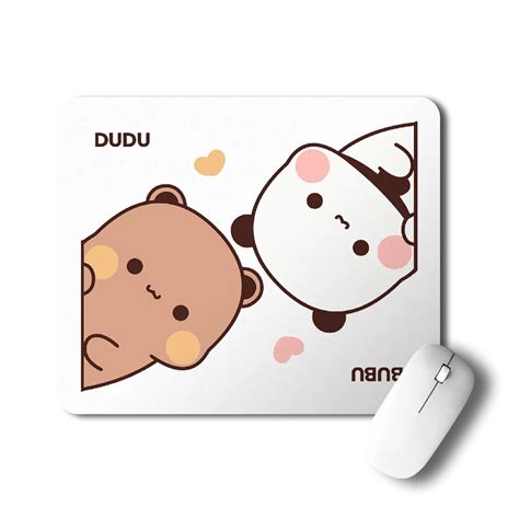 Bubu And Dudu Peeking Mousepad Heybubududu