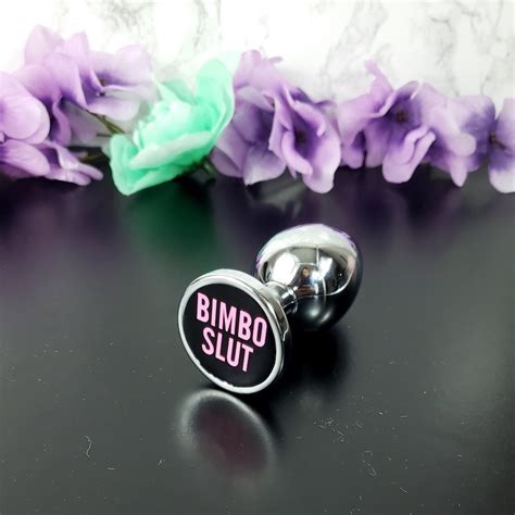 Bimbo Slut Butt Plug Large 1 5 Inches Size Butt Plug Bdsm Etsy
