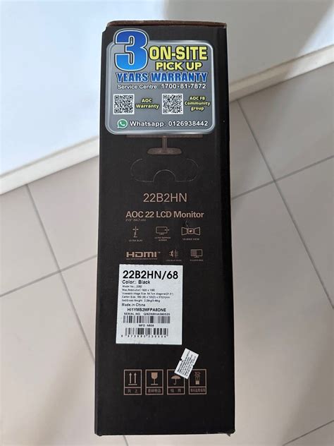 Aoc 22inch Monitor Screen Computers And Tech Parts And Accessories