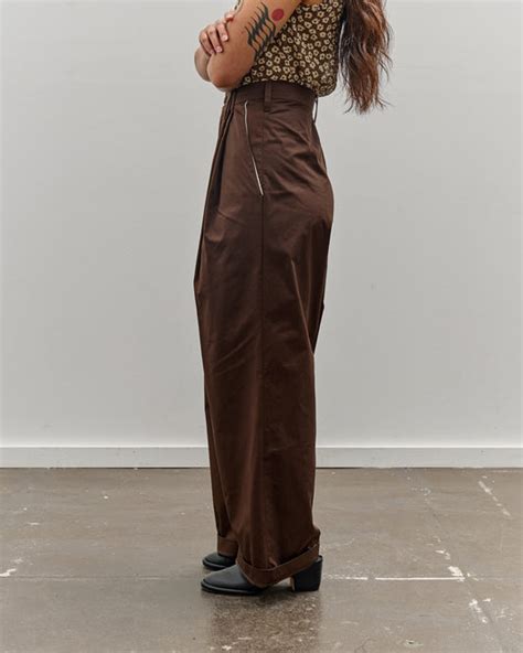 Camiel Fortgens Suit Pants Brown Glasswing