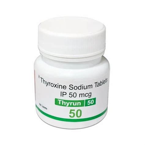 Thyroxine Sodium Tablets 50mcg At ₹ 103bottle Thyroxine Sodium