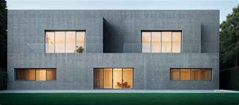 Minimalism Exterior Shot Grass Pool Forest Background Garden Architecture