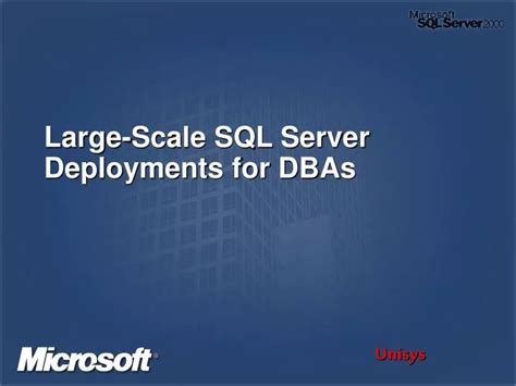 Ppt Large Scale Sql Server Deployments For Dbas Powerpoint
