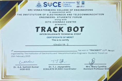 Robotics Innovation Engineeringexcellence Nandita S