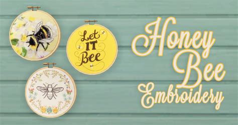 Baking Up Sweet Cc Treats Honey Bee Embroidery Embroidery Hoops Are