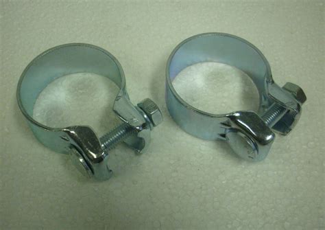 2x Auspuff Schelle Breitbandschelle Flachschelle M10 605mm Passend Für