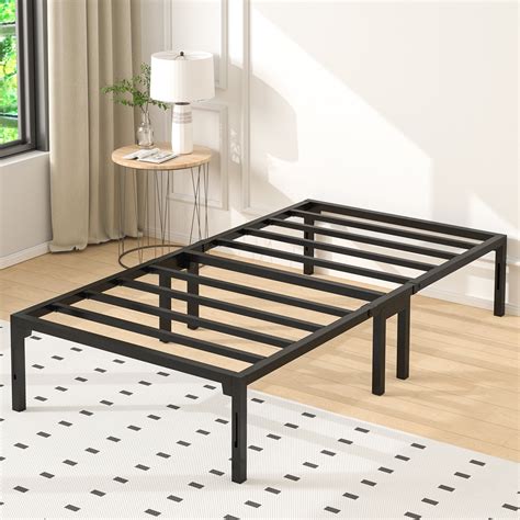 Latitude Run® 14inch Easy Assembly Bed Frame No Tool Needed Twin