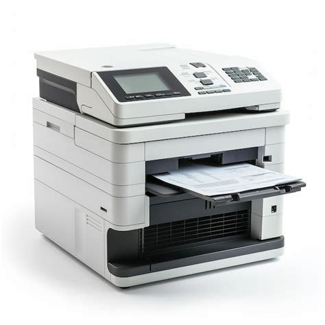 Premium Photo Multi Function Printer On White Background