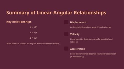 Connecting Linear And Angular Quantities In Human Movementpptx