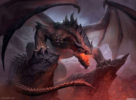 Фэнтези драконы Скачать картинку на аву 1024x752px
