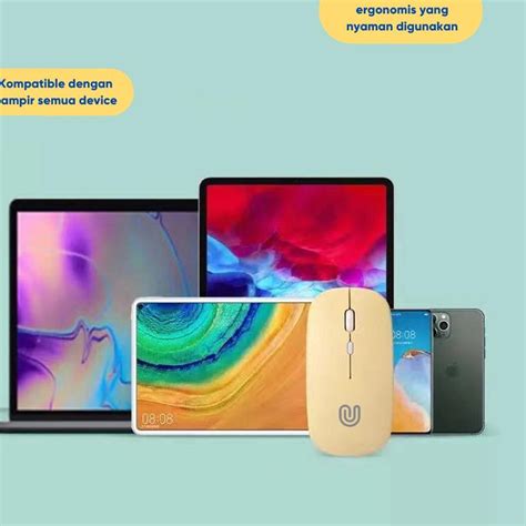 Jual Mouse Wireless Unitech M2 V3 Macaron Pastel Series Wireless