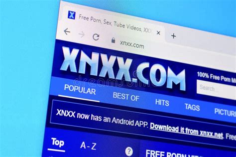 Homepage Of Xnxx Website On The Display Of Pc Url Editorial