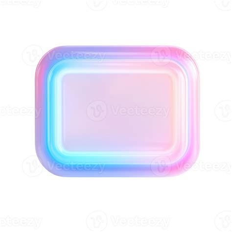 A Soft Glowing Rectangular Shape With Vibrant Pastel Colors And A