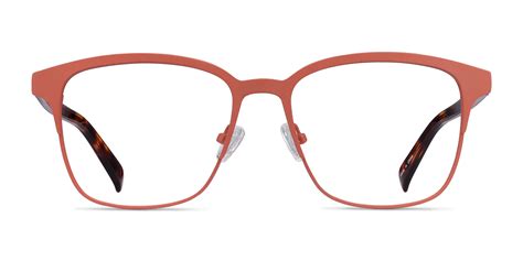 Intense Square Coral And Tortoise Full Rim Eyeglasses Eyebuydirect
